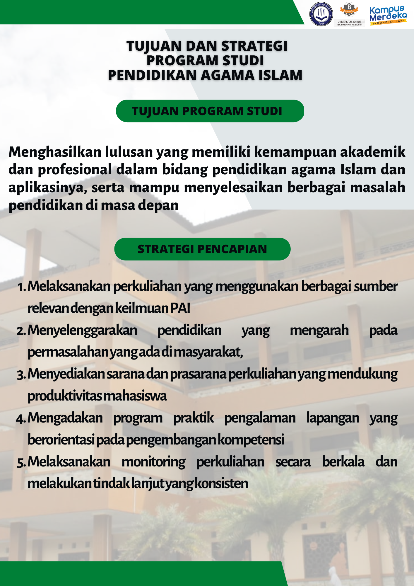 S1 Pendidikan Agama Islam (PAI) – FPIK | Universitas Garut